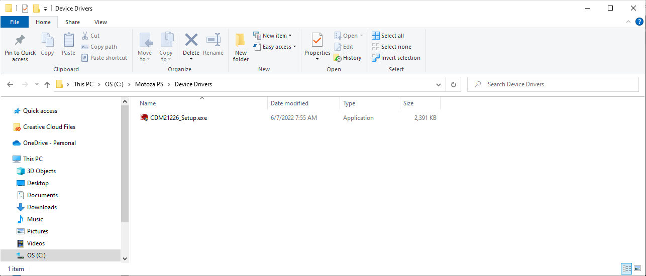 Manual Driver installation – Motoza Performance